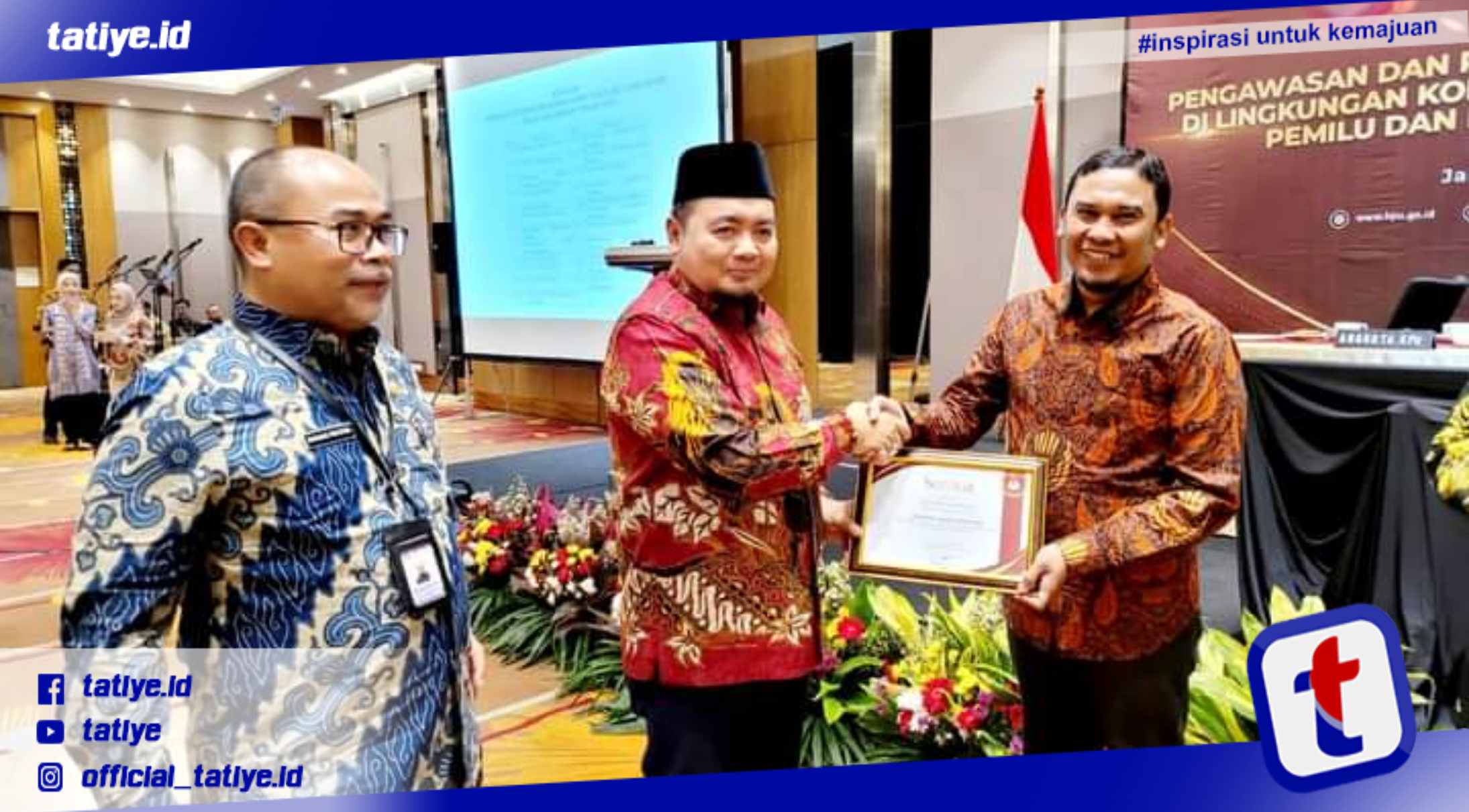 KPU Provinsi Gorontalo Terima Penghargaan Kepatuhan dalam Pelaporan LHKPN Dari KPU RI - Tatiye.id