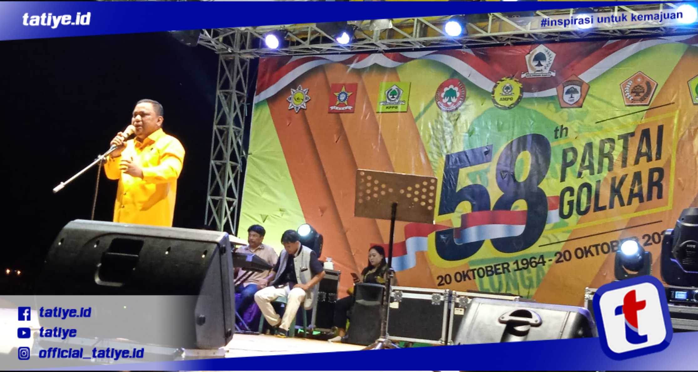 Satukan Kekuatan, Hendra Hemeto Lantik 19 Pimpinan Partai Golkar Kecamatan - Tatiye.id