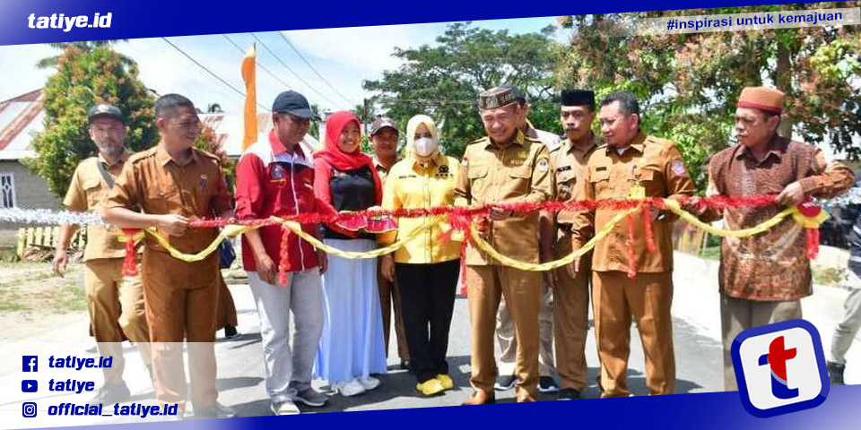 Bupati Pohuwato Resmikan 2 Ruas Jalan di Kecamatan Taluditi: Ini Bagian Perhatian Kami - Tatiye.id