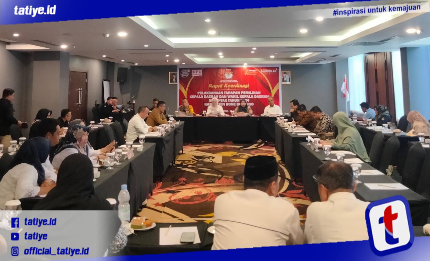 Tahapan Pilkada 2024 Dimulai, KPU Bonebol Harap Dukungan Pemda - Tatiye.id