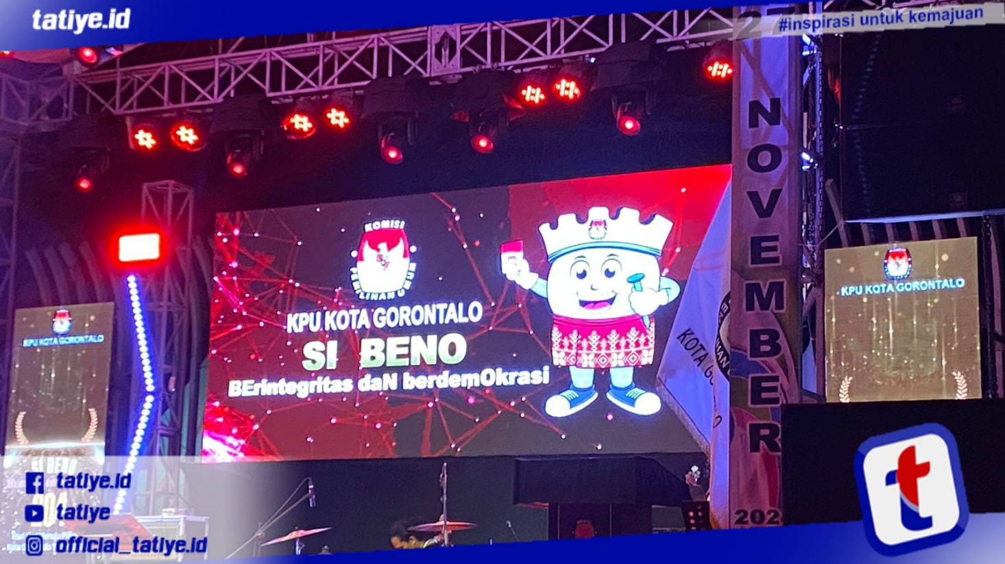 KPU Kota Gorontalo Resmi Luncurkan Maskot Pilkada 2024, Si Beno - Tatiye.id