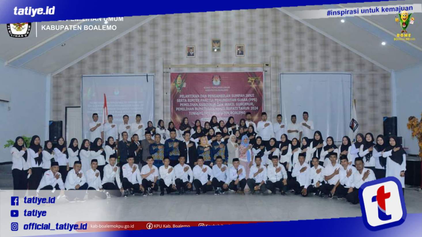 246 PPS Dilantik, KPU Boalemo Harap Sukseskan Tahapan Pilkada 2024 - Tatiye.id