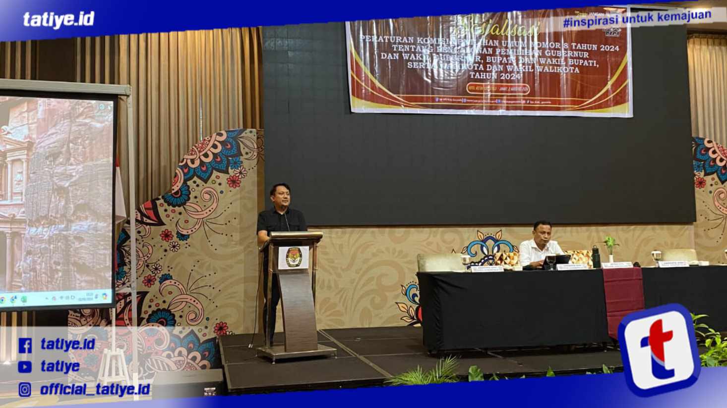 Gelar Sosialisasi, KPU Kota Gorontalo Tekankan Peran Media Dalam Pilkada Serentak 2024 - Tatiye.id