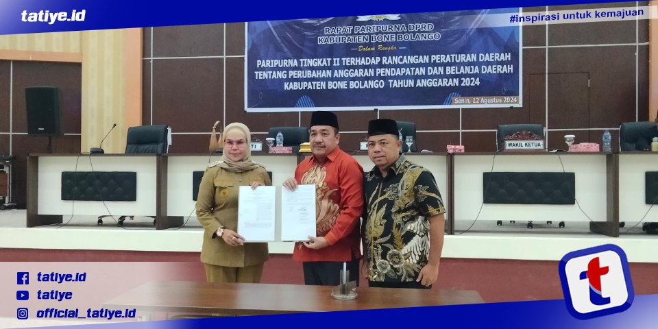 DPRD - Pemkab Bone Bolango Resmi Setujui APBD Perubahan 2024 - Tatiye.id
