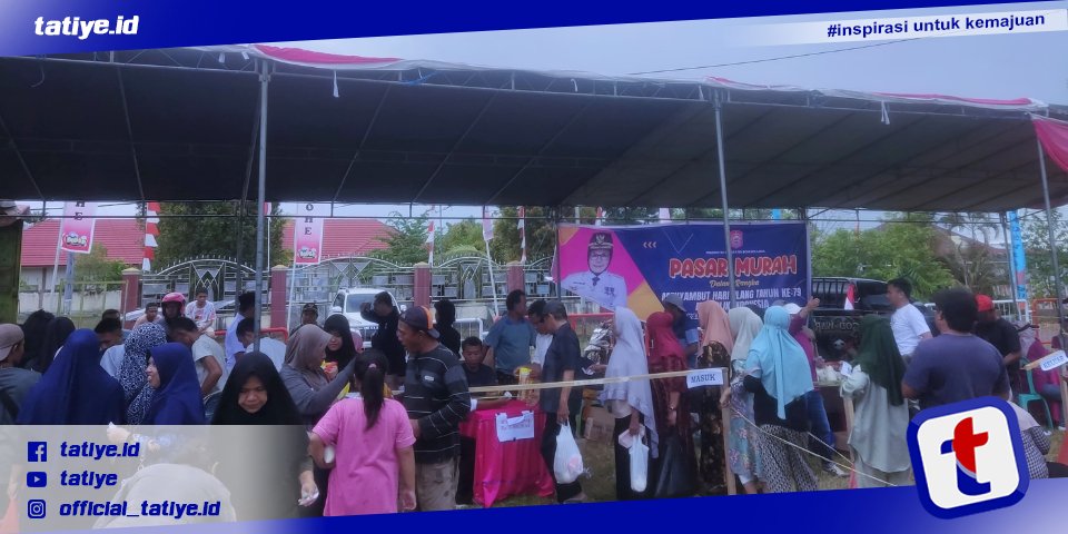 Pasar Murah di HUT RI Ke-79: Pemda Bonebol Siapkan 2000 Paket Sembako - Tatiye.id