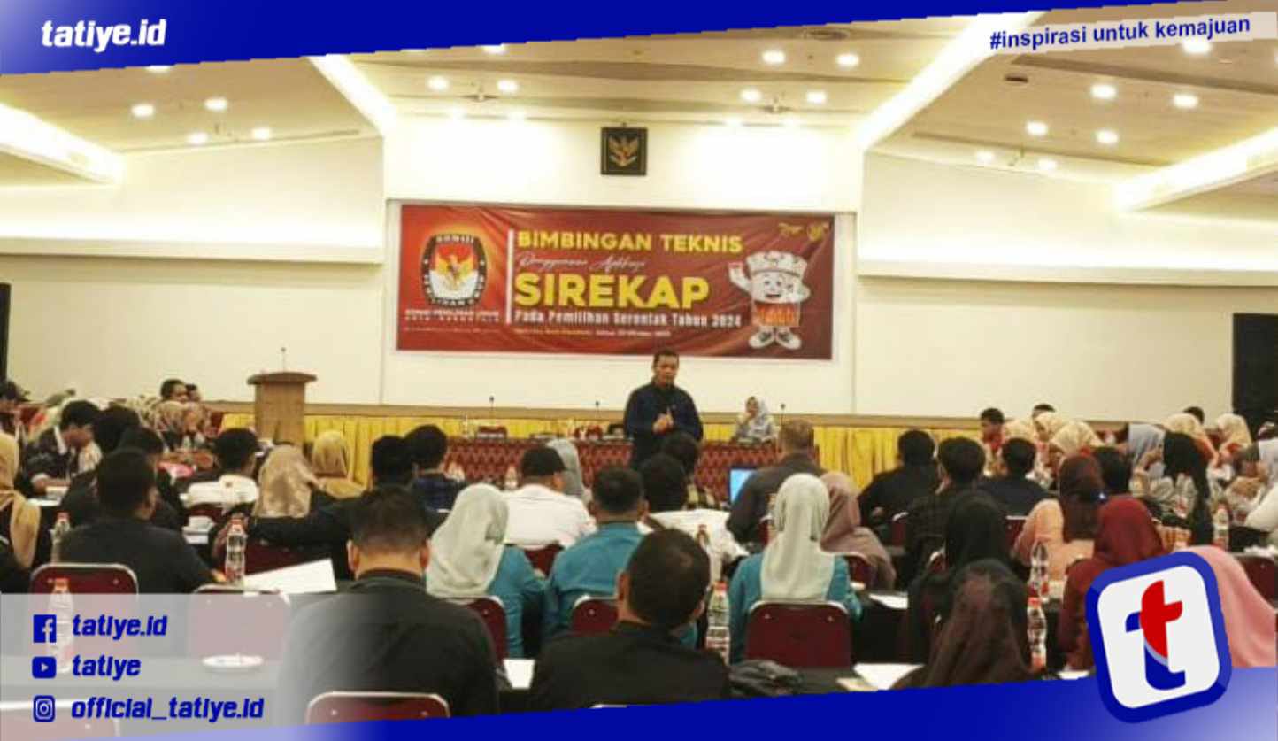 Permantap Penggunaan Aplikasi SIREKAP untuk Pilkada 2024, KPU Kota Gorontalo Gelar Bimtek ...