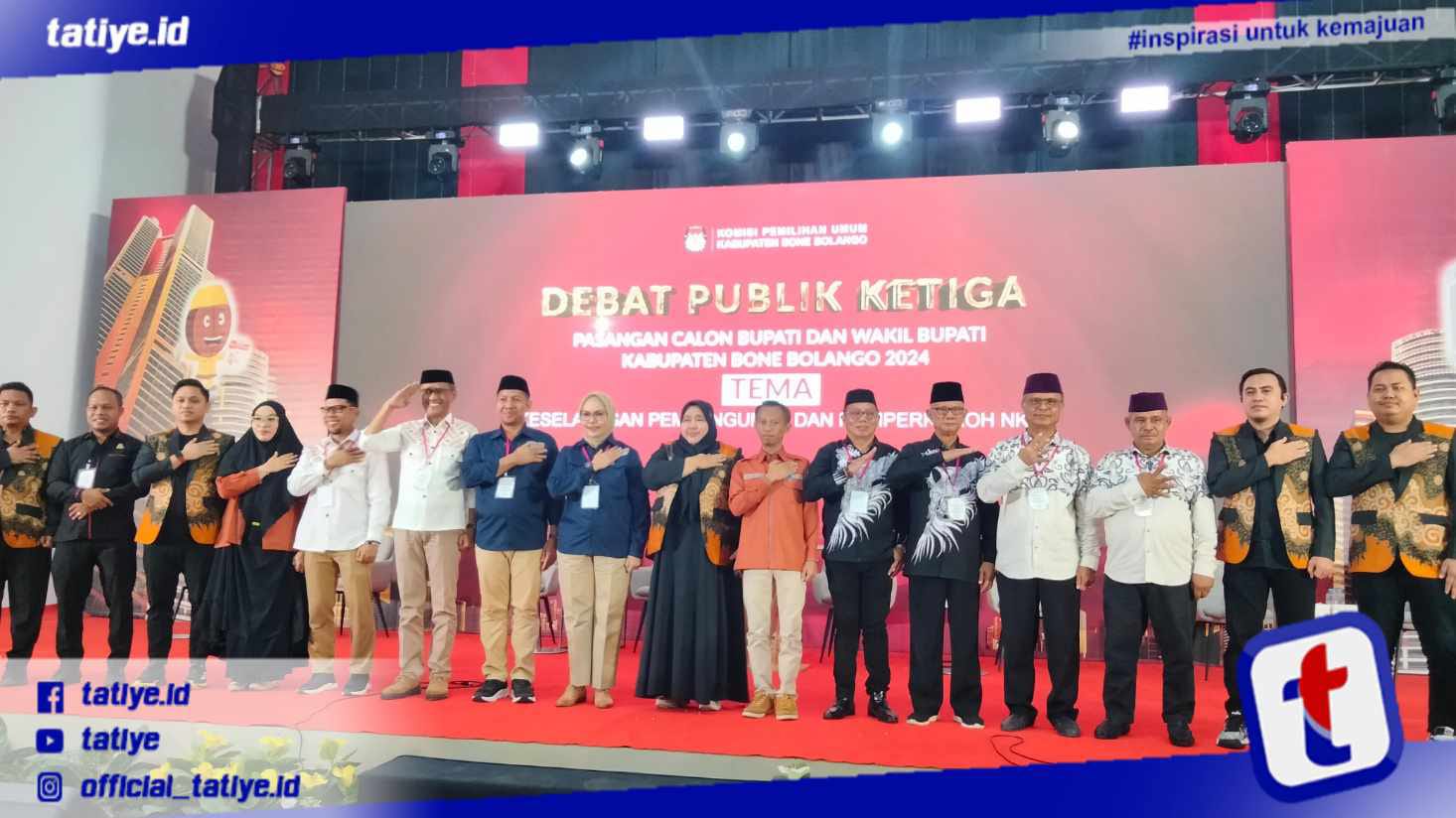 KPU Bone Bolango Sukses Gelar Debat Publik Ketiga Pilkada 2024 - Tatiye.id