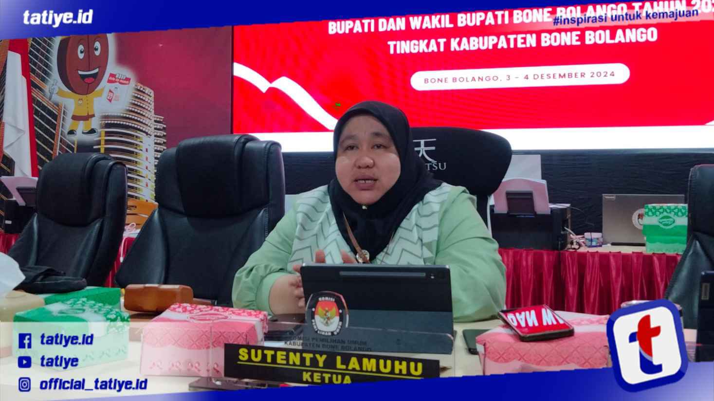 Ketua KPU Bonebol Tegaskan Tak Ada PSU di Pilkada Bone Bolango 2024 - Tatiye.id